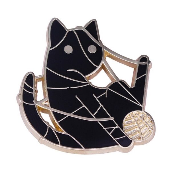 Tangled Cat Pin | A Hundred Ravens